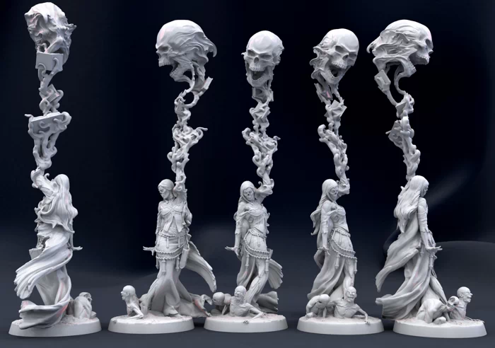 Lich Female – Empress of the Undead, 3D Model STL. - The World of ...