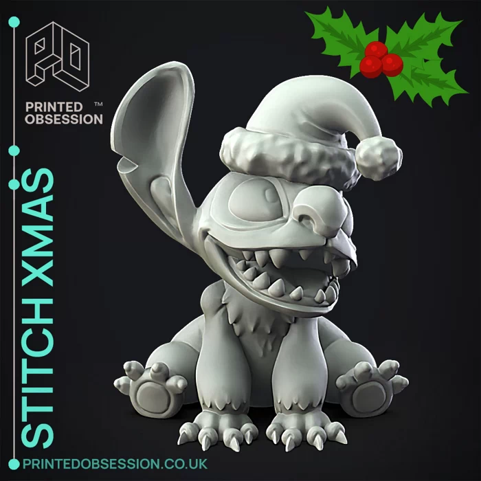 Stitch Xmas - Lilo & Stitch ,3d Model STL.