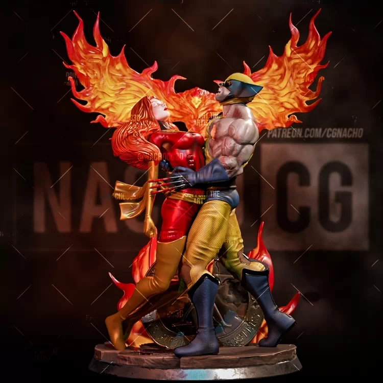 Wolverine and Jean – Phoenix Sacrifice , Free 3d Model STL. - The World ...