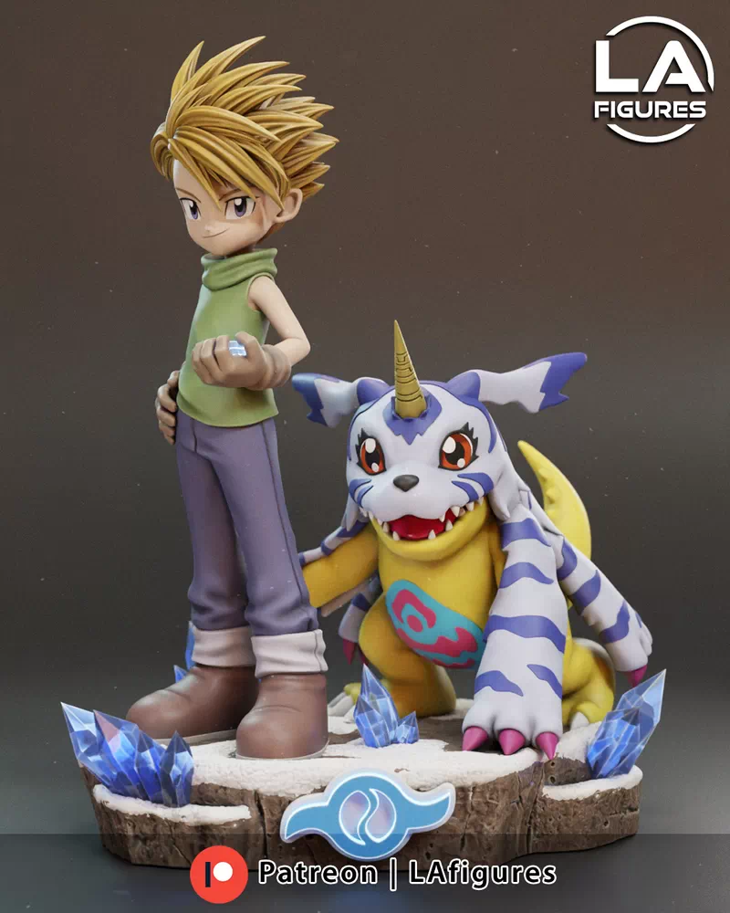 Matt and Gabumon – Digimon , Free 3d Model STL.